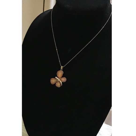 Jewelry | Iridescent Diamond Butterfly Necklace | Poshmark